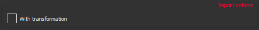 Import - Help 2021.1
